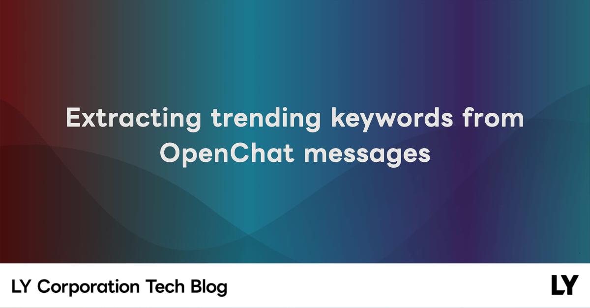 Extracting trending keywords from OpenChat messages