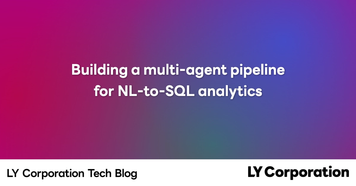 Building a multi-agent pipeline for NL-to-SQL analytics